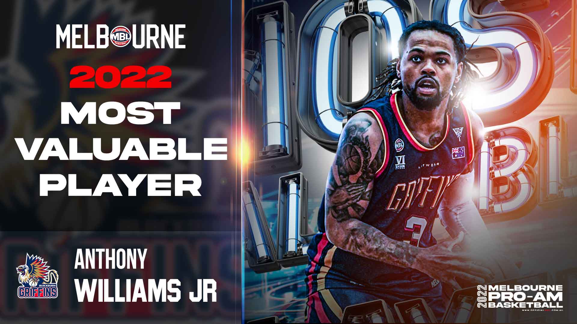 Congratulations to the 2022 MBL Season MVP - Anthony Williams Jr of ...